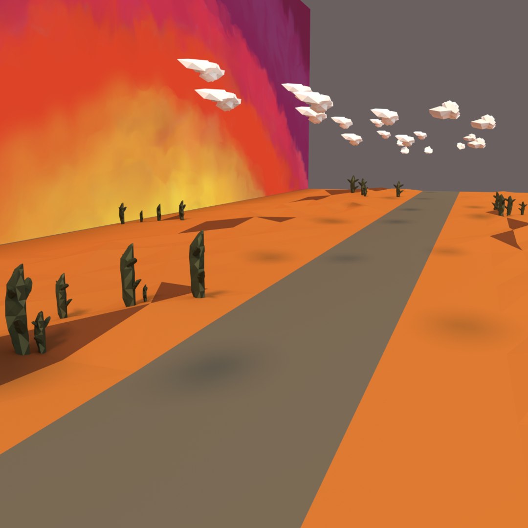 3d landscape scenes model