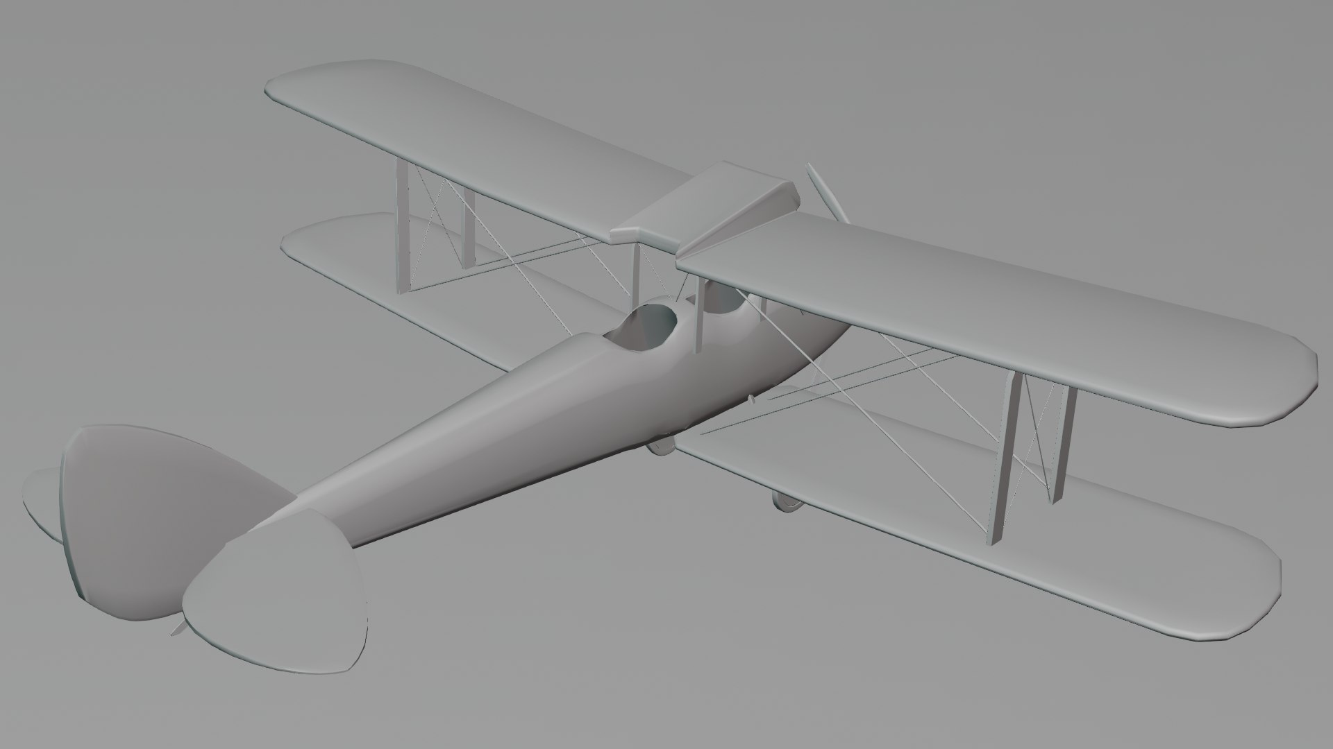 3D Vintage Biplane Aircraft Realistic Low Poly 3D Model - TurboSquid ...