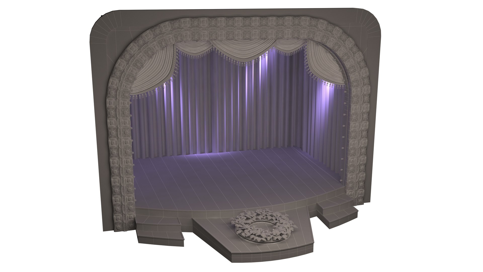 3D Theatre Stage - TurboSquid 2022036