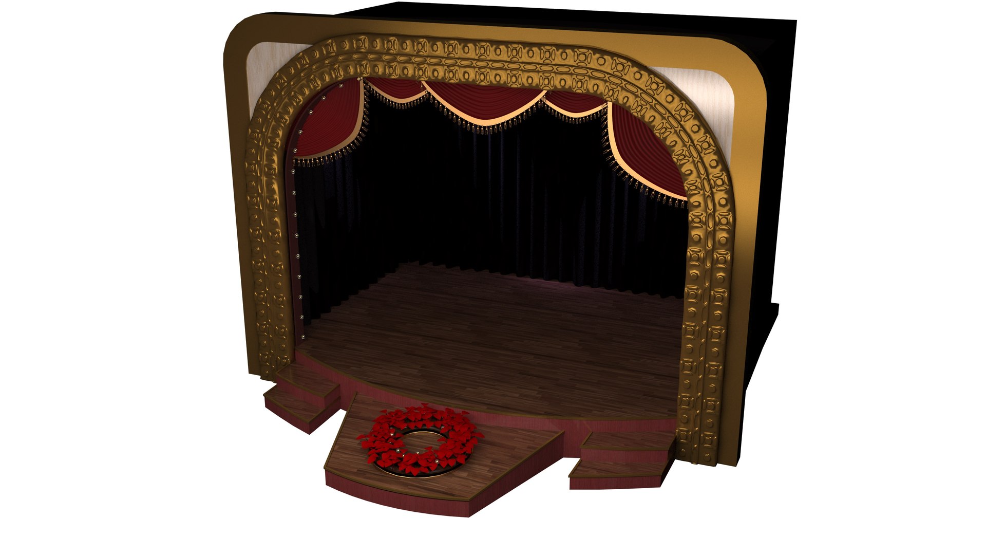 3D Theatre Stage - TurboSquid 2022036