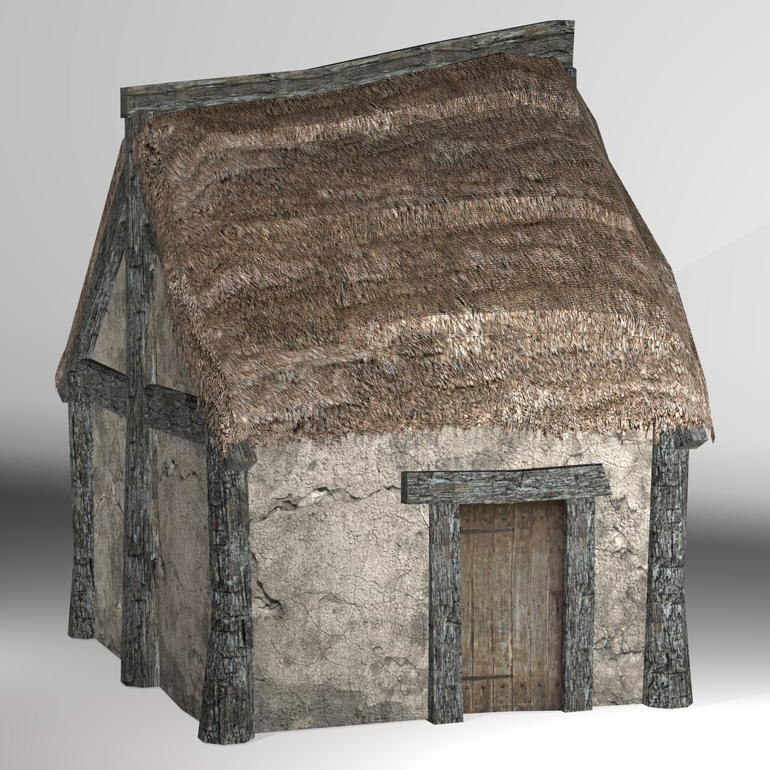 3D Model Thatched House - TurboSquid 1377313