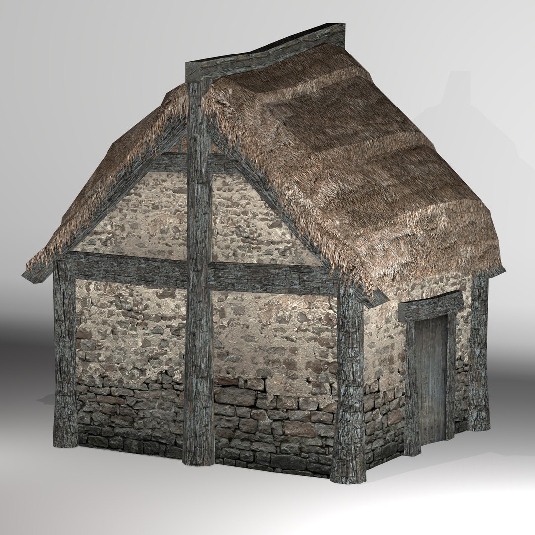 3D Model Thatched House - TurboSquid 1377313