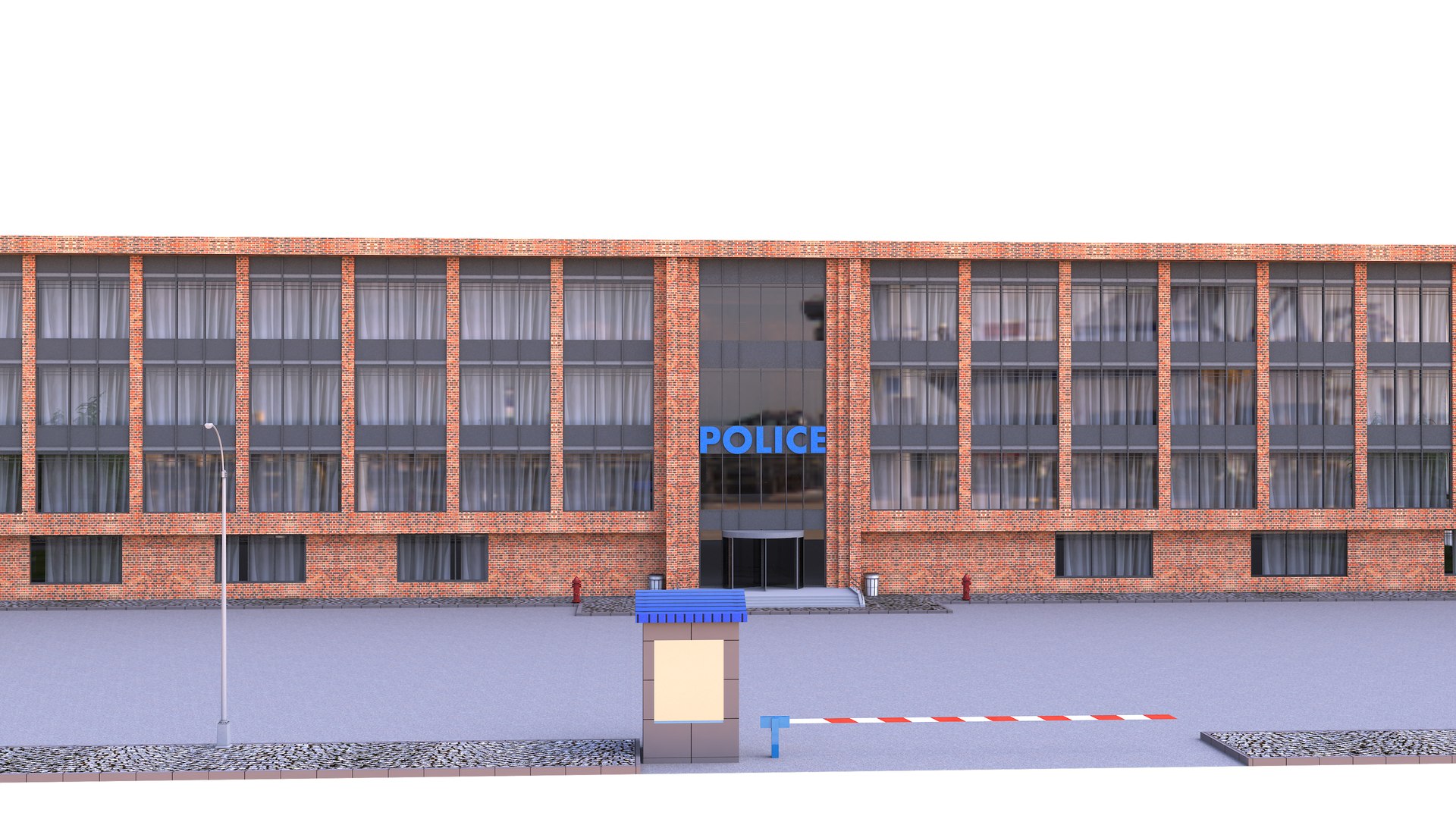 Police Station - Interior and Exterior 3D - TurboSquid 2059402