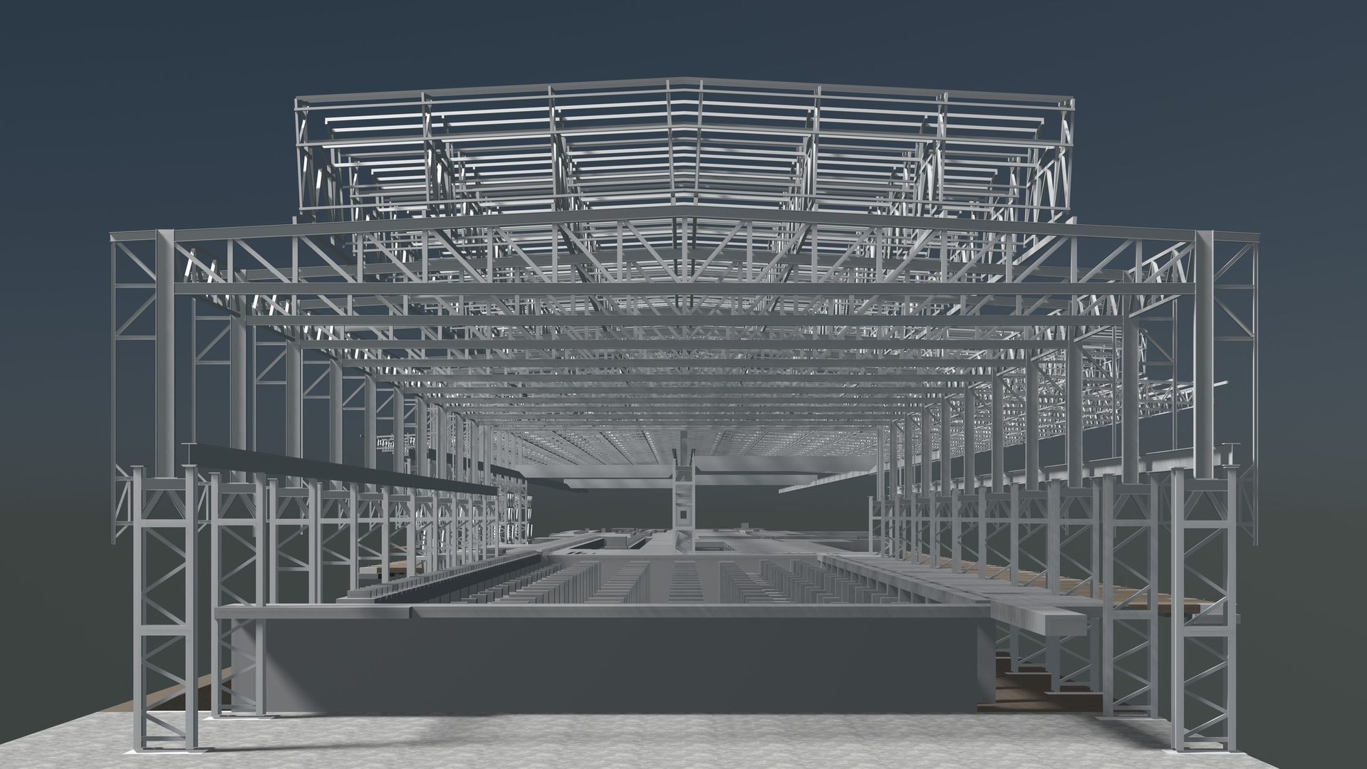 Factory building structure 23zz39 3D model - TurboSquid 2156556