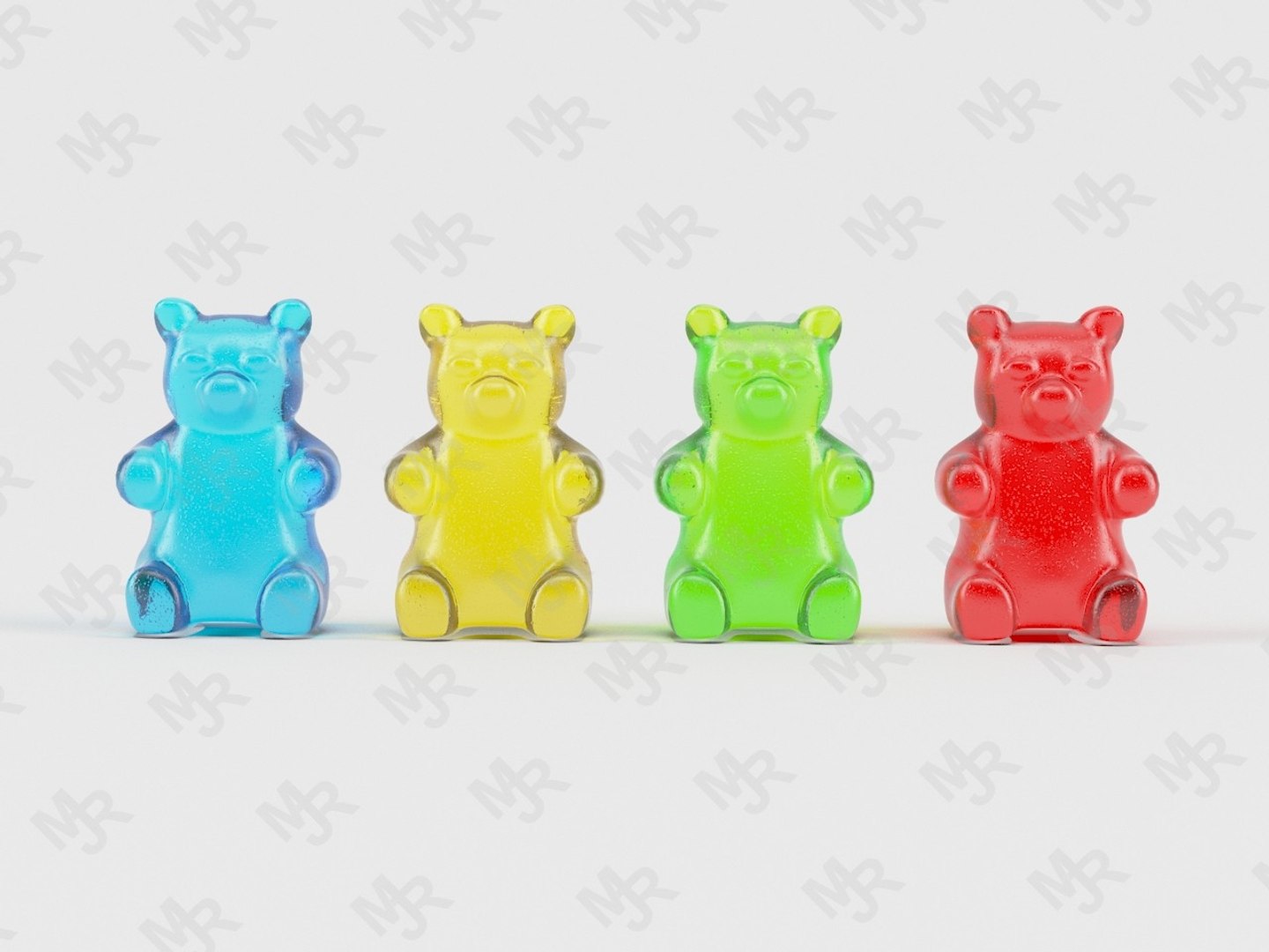 Gummy Bears 3D Model - TurboSquid 1239500