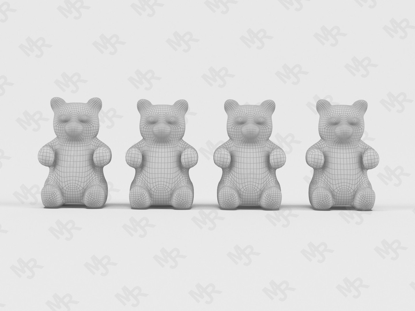 Gummy Bears 3D Model - TurboSquid 1239500