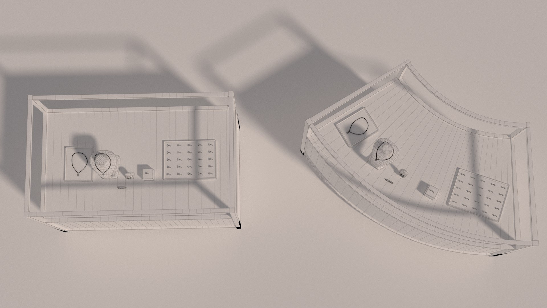 3D Jewelrs Lot And Jewelry Rack Model - TurboSquid 2171783