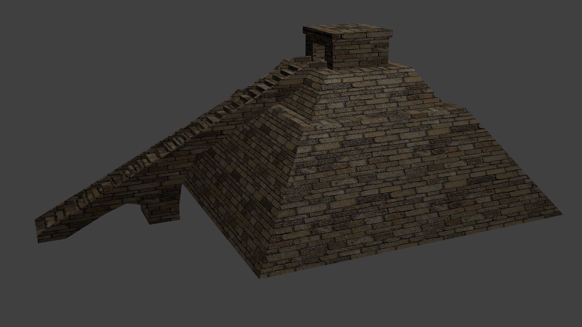 Free Ziggurat 3d Model