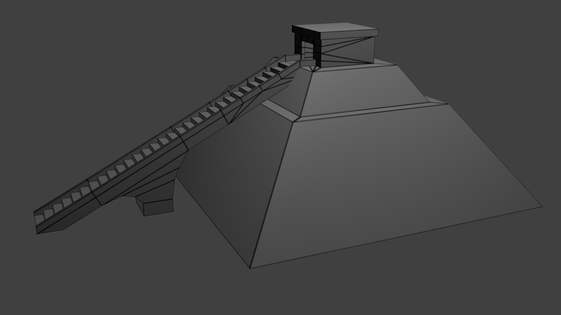 Free Ziggurat 3d Model