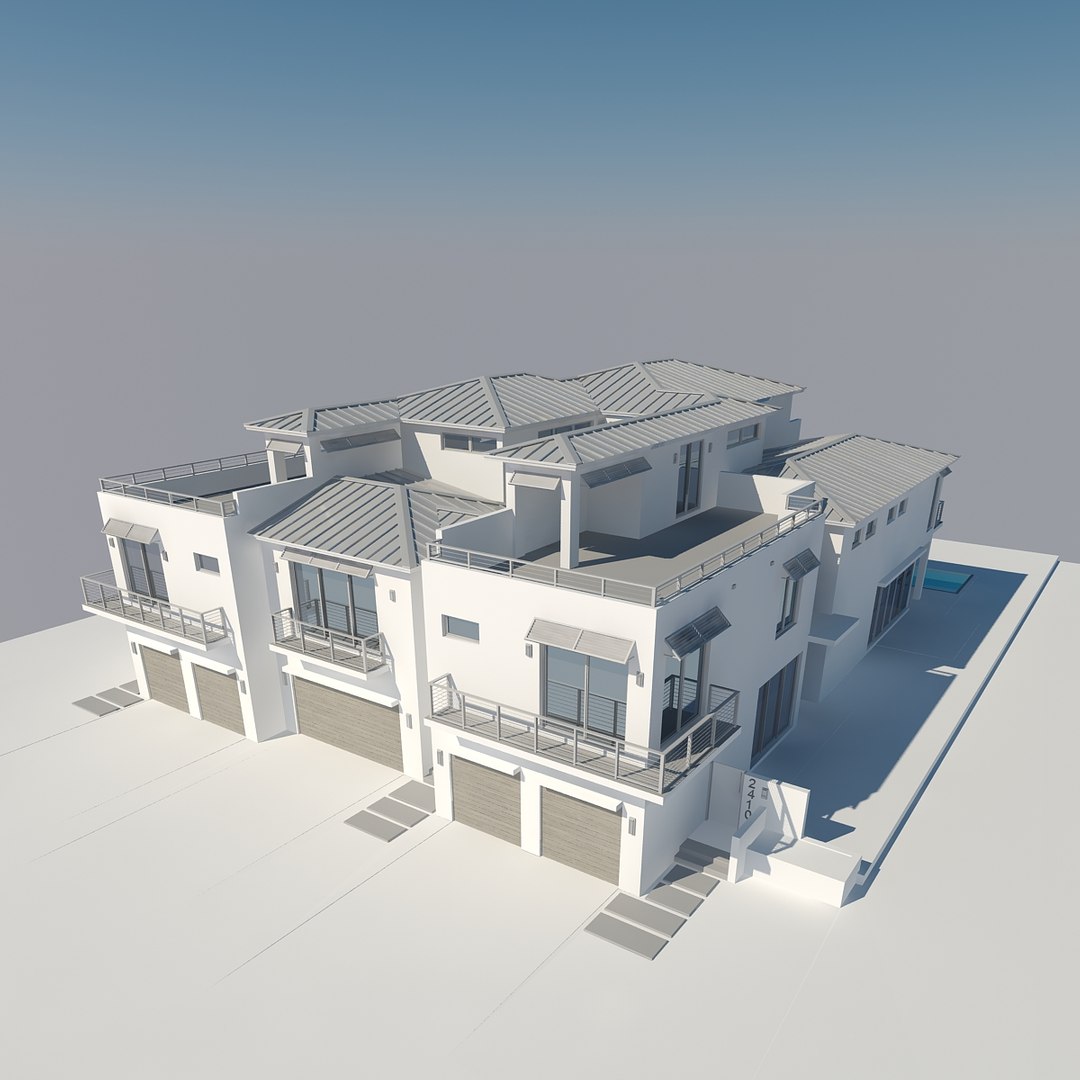 3D Housing Complex - TurboSquid 1244608