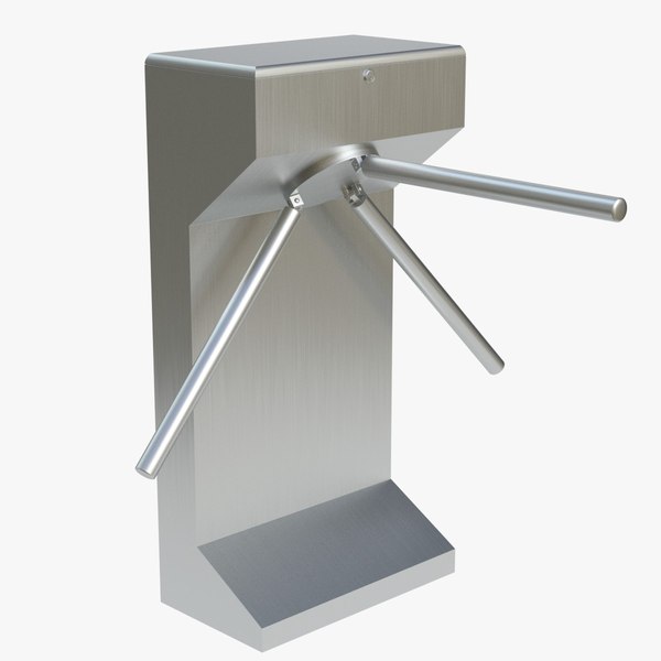 3D vertical turnstile gate - TurboSquid 1543198