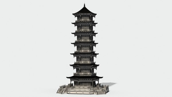 Chinese pagodas 3D model - TurboSquid 1703019