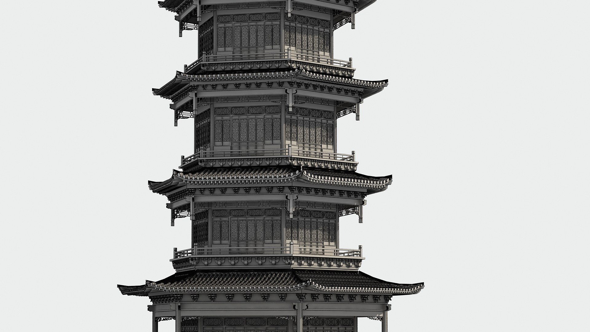 Chinese Pagodas 3D Model - TurboSquid 1703019