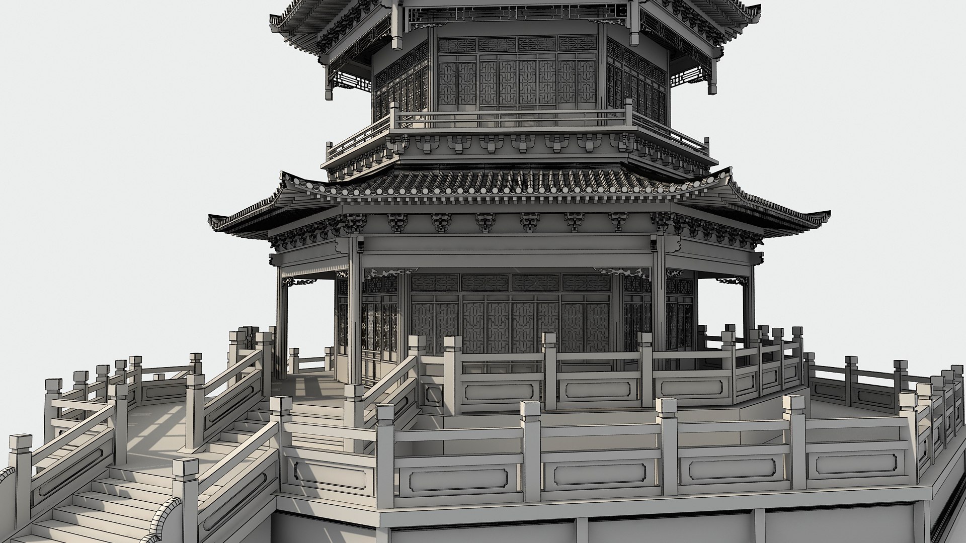 Chinese Pagodas 3D Model - TurboSquid 1703019