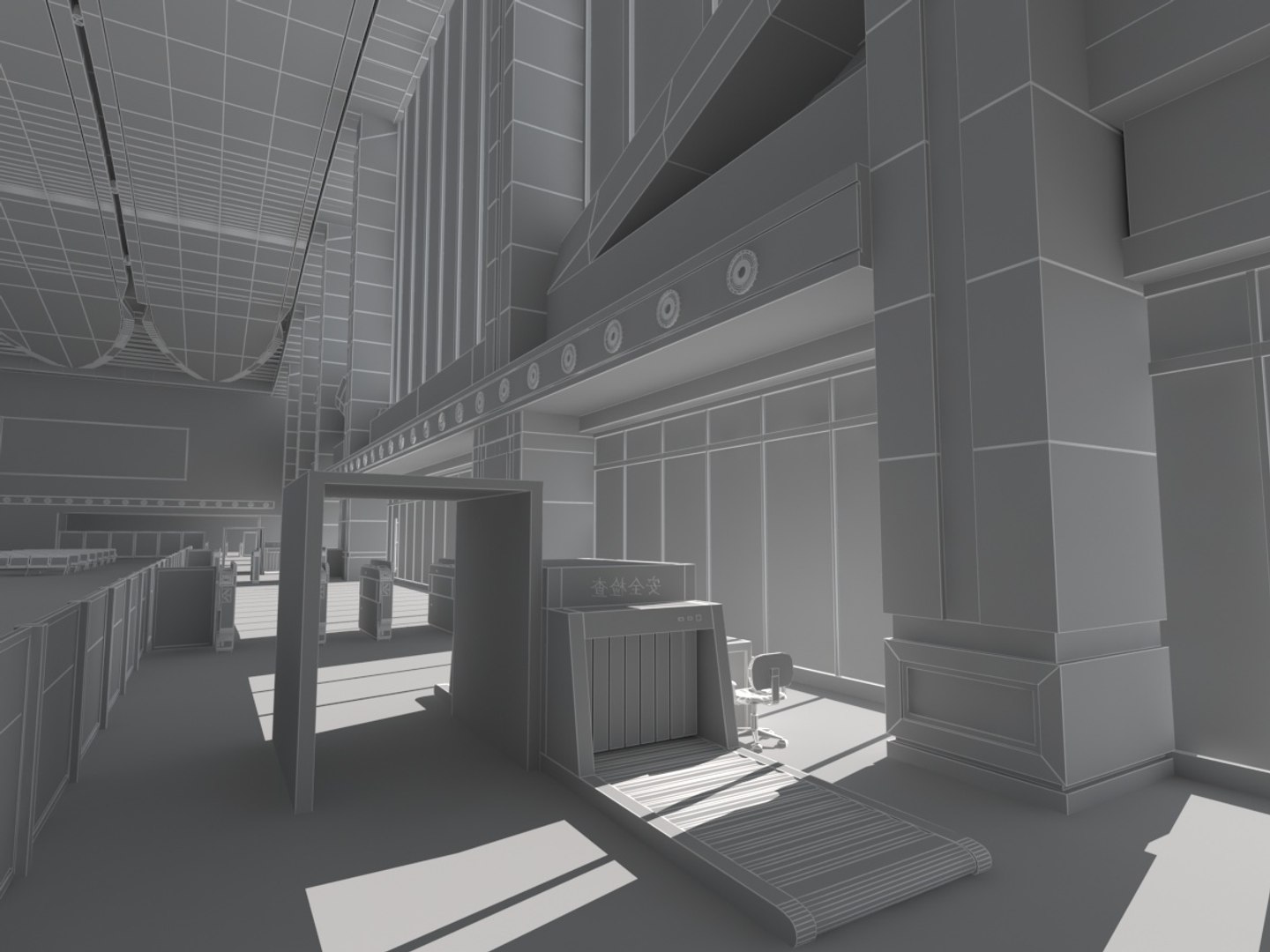 3D Waiting Hall 1 - TurboSquid 2138426