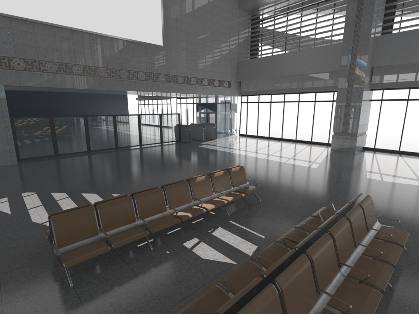 3D Waiting Hall 1 - TurboSquid 2138426