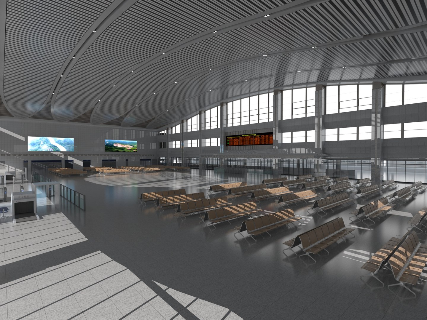 3D Waiting Hall 1 - TurboSquid 2138426