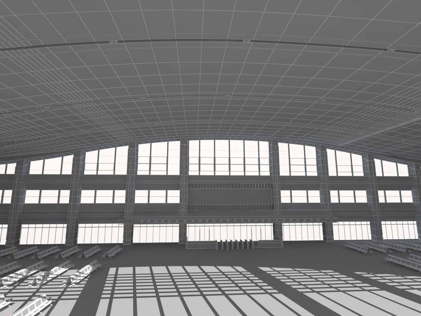 3D Waiting Hall 1 - TurboSquid 2138426