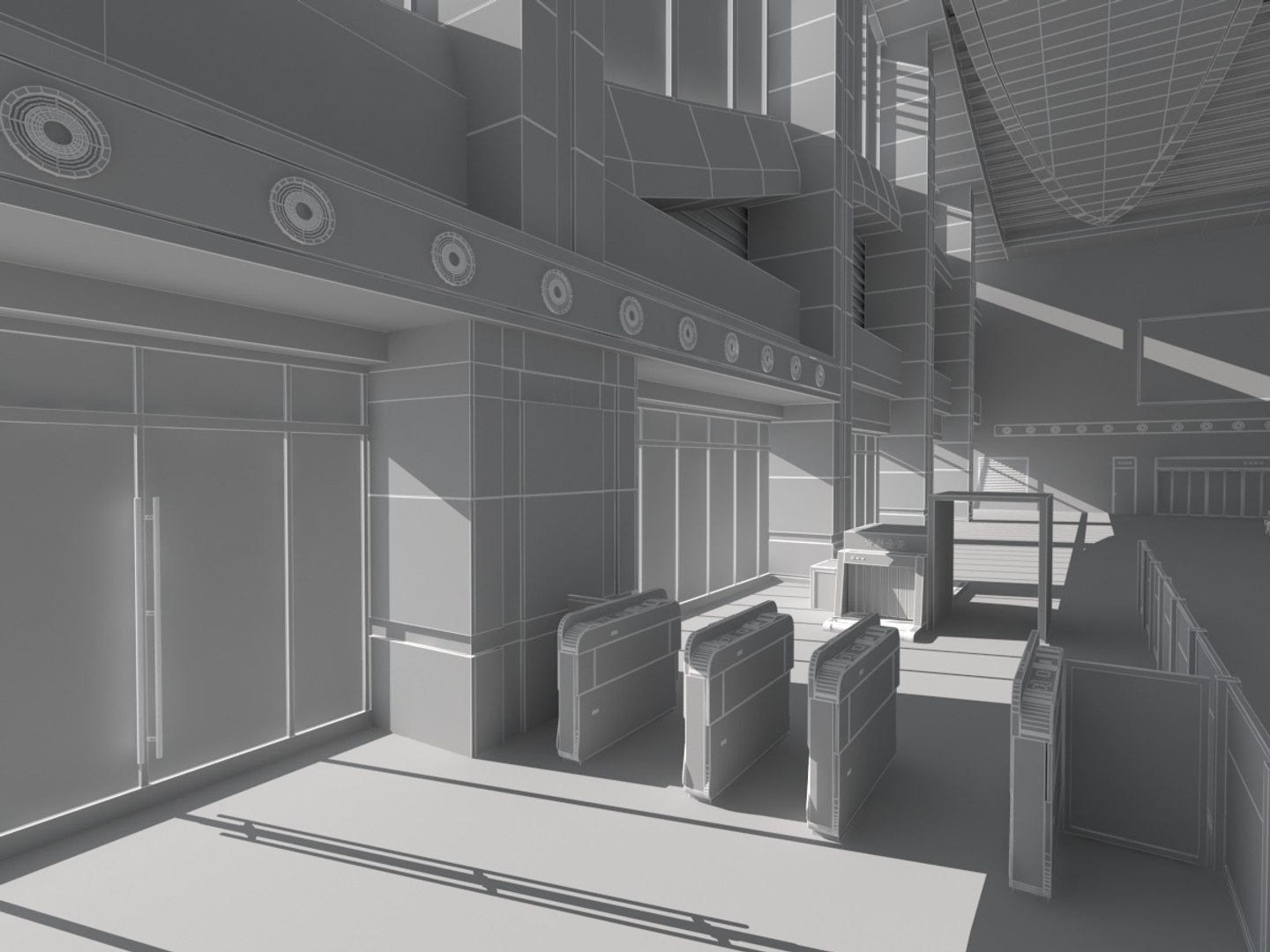 3D Waiting Hall 1 - TurboSquid 2138426