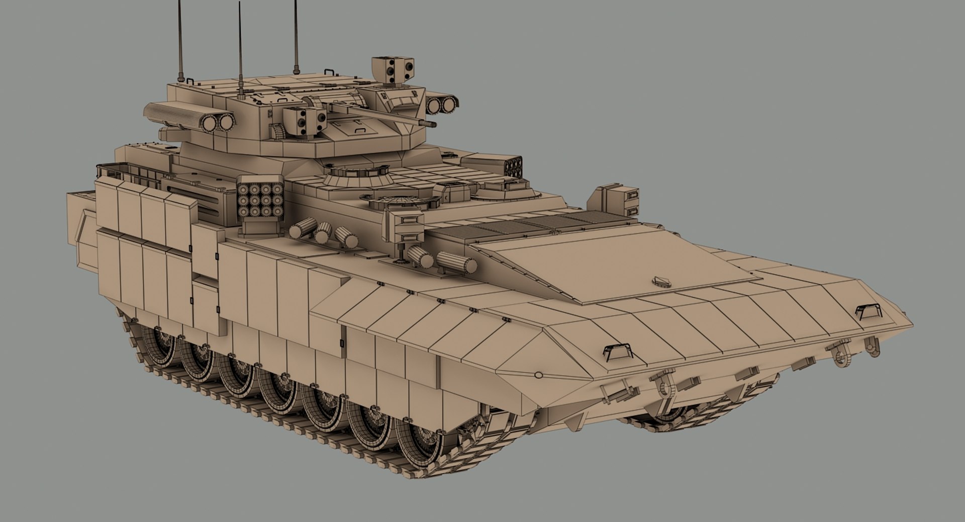 Russian T15 Armata 3d Model