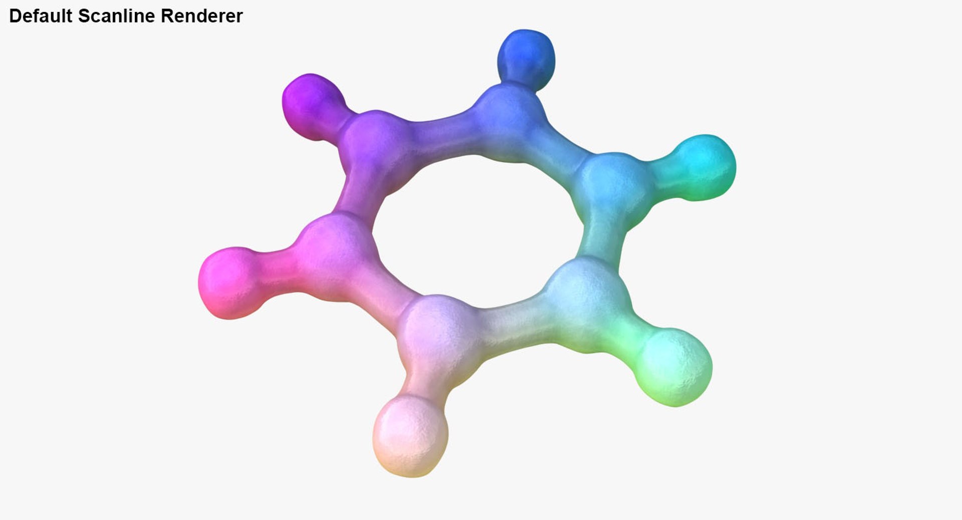 3d model benzene 2