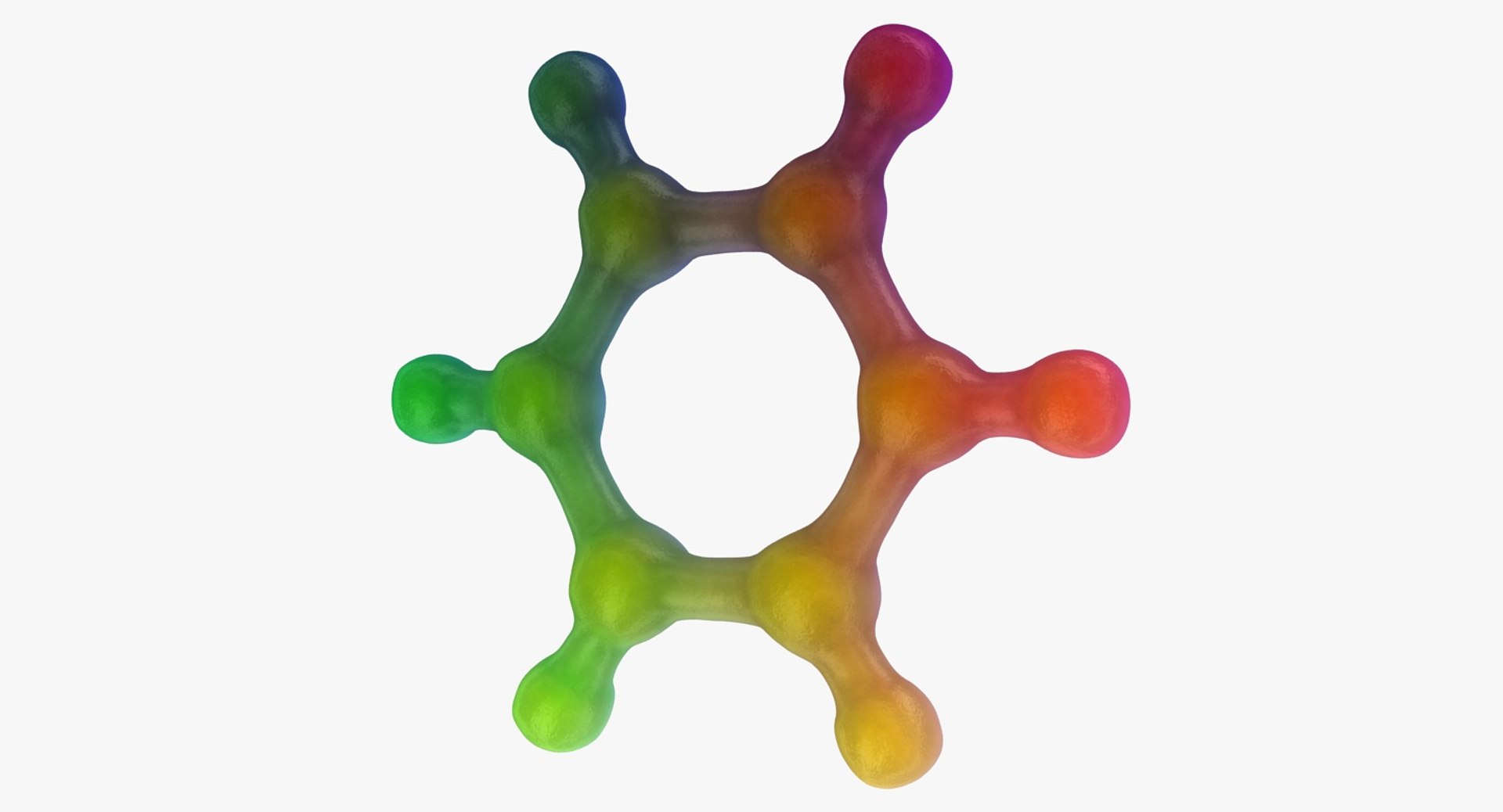 3d Model Benzene 2