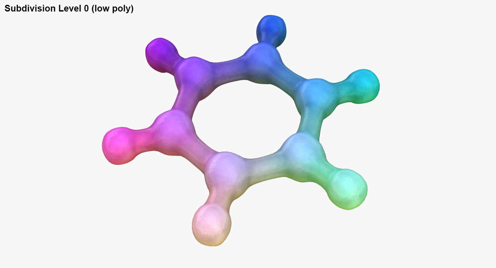 3d model benzene 2