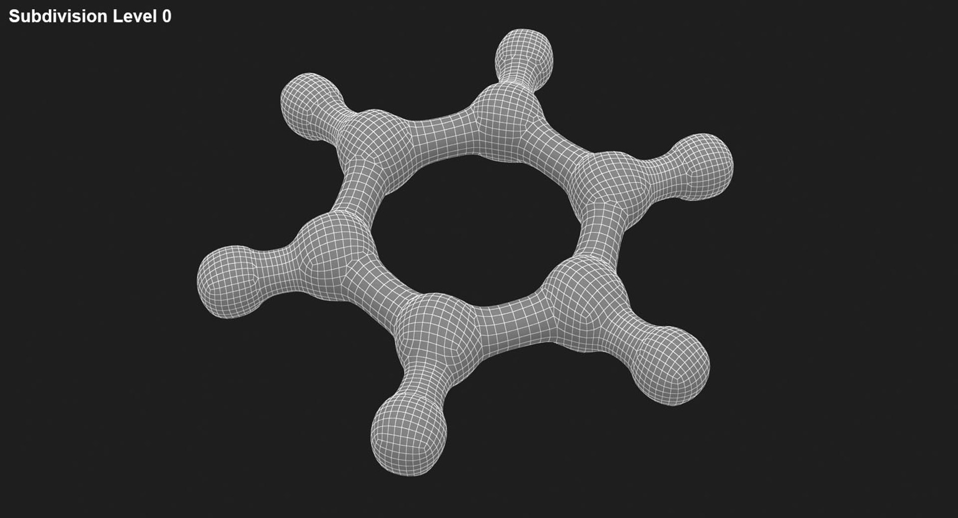 3d model benzene 2