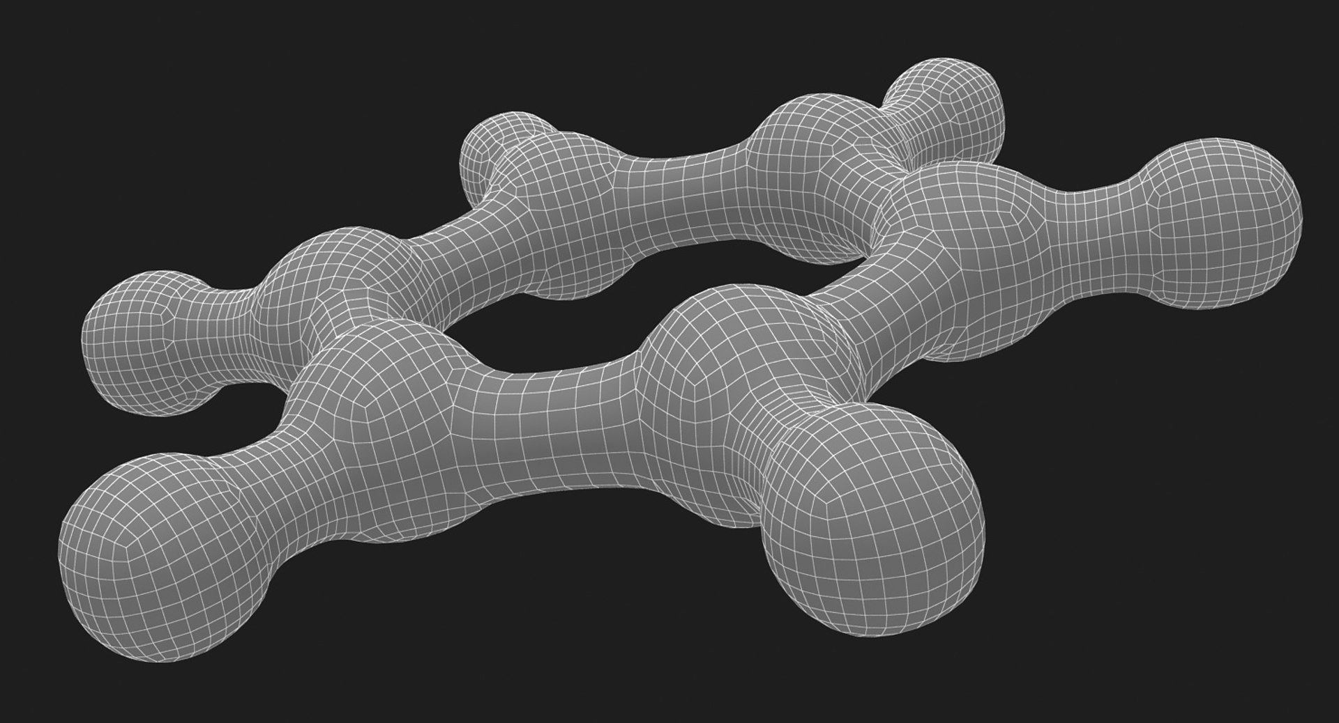 3d Model Benzene 2
