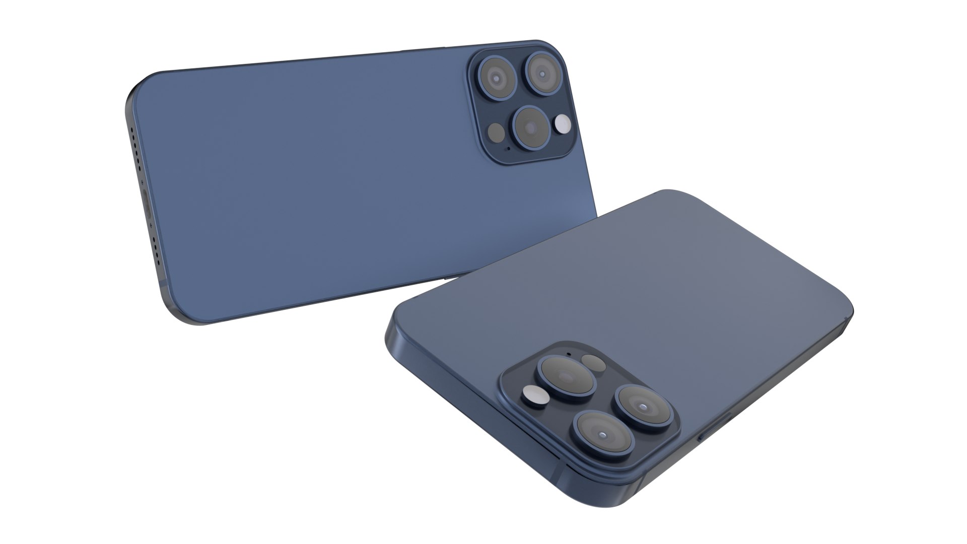Realistic Blue Generic Smartphone 3D Model - TurboSquid 2140068