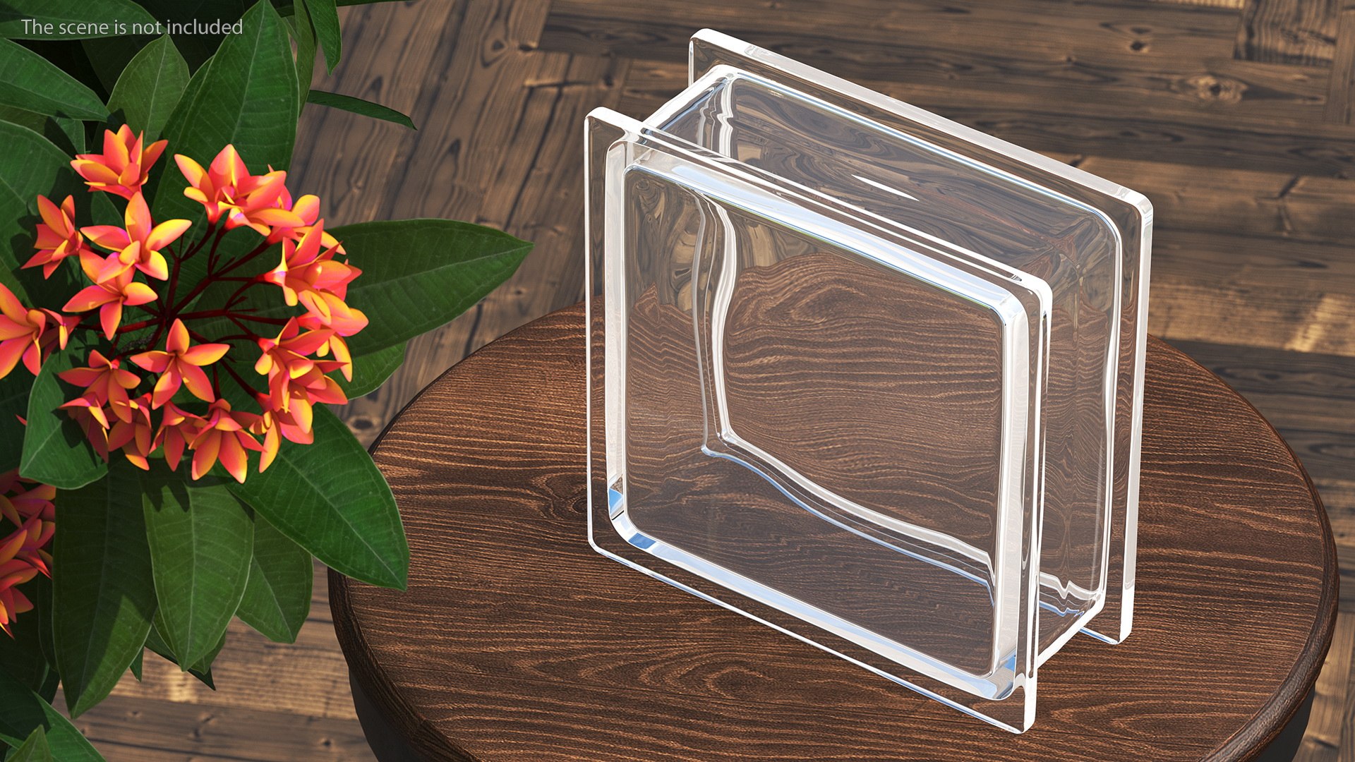 Clear Square Glass Block Model - TurboSquid 1830000