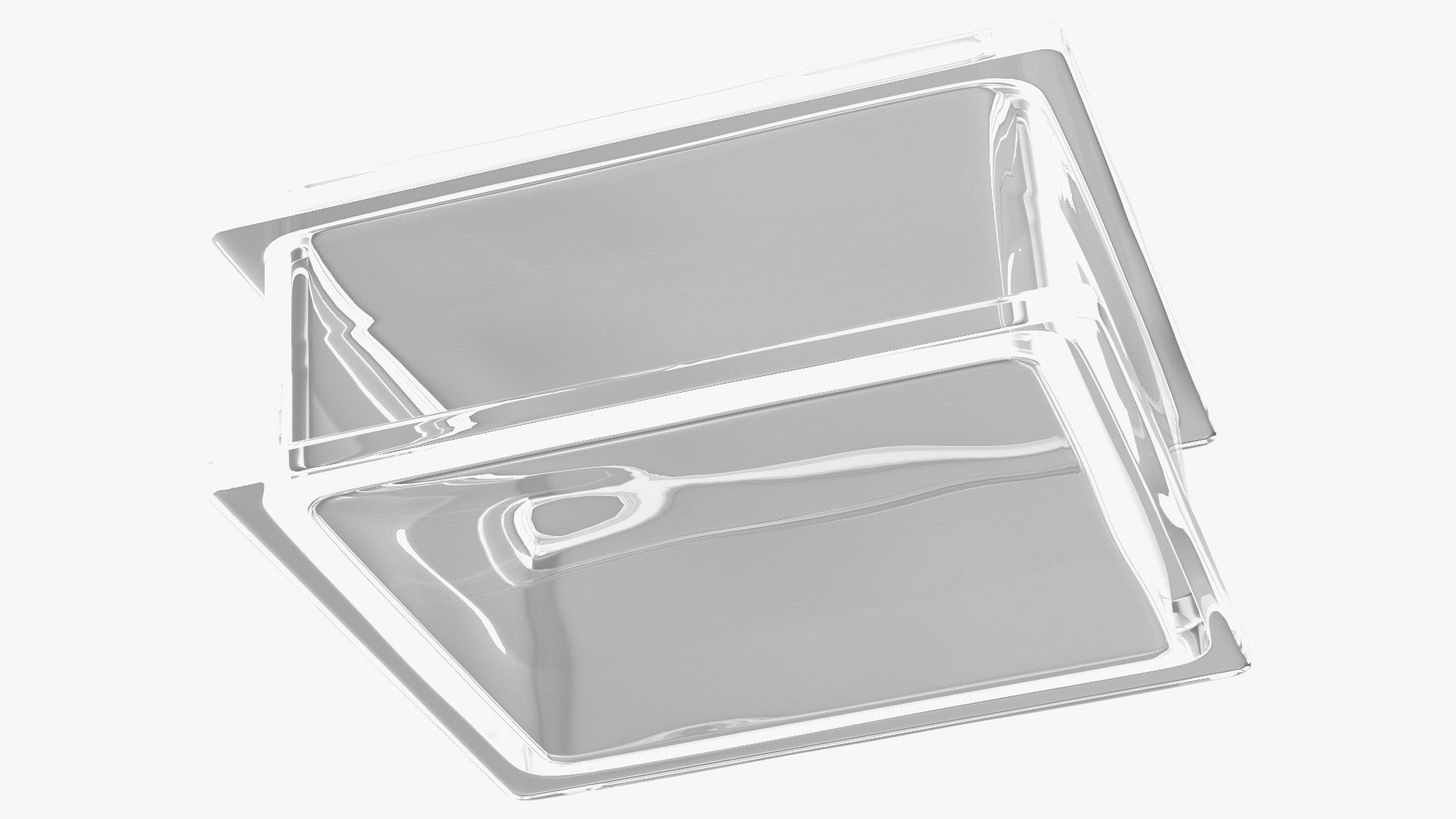 Clear Square Glass Block Model - TurboSquid 1830000