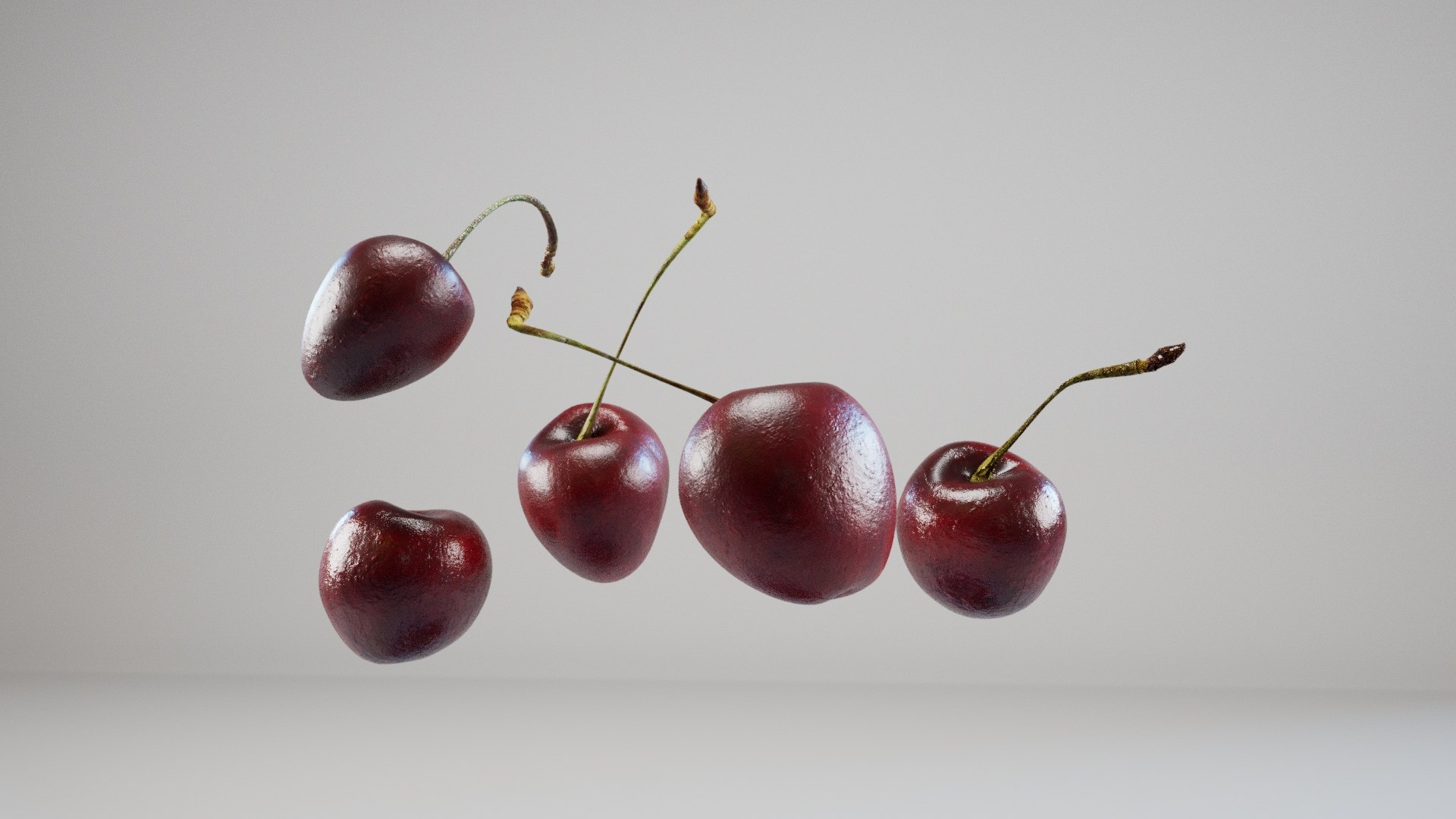 Cherries 3D Model - TurboSquid 2237332