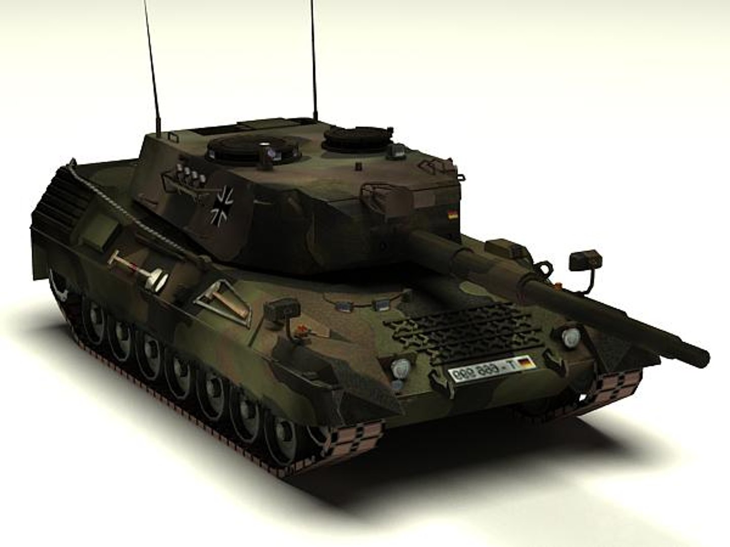 3d Model Of German Leopard 1a3 Battle Tank