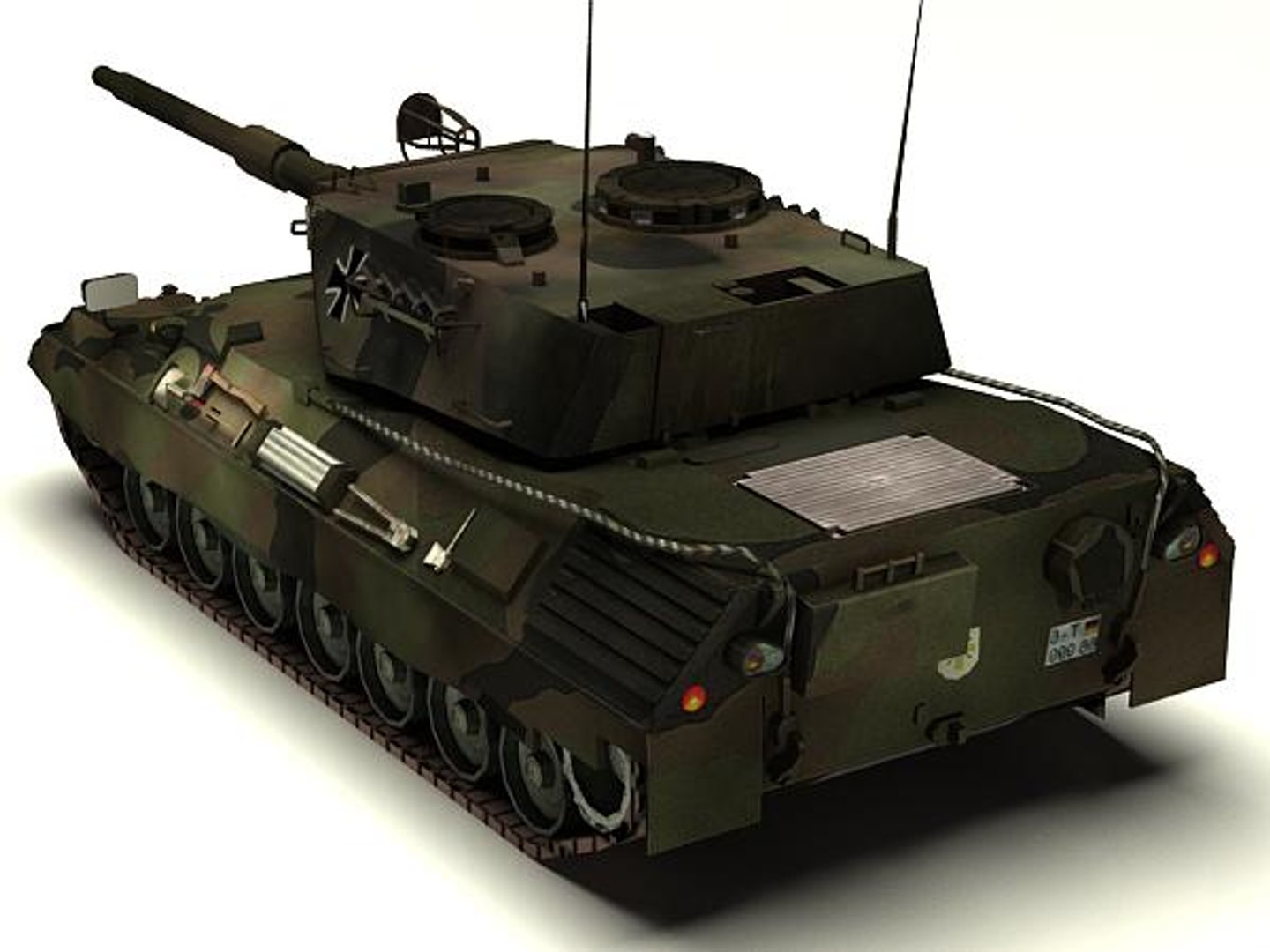 3d Model Of German Leopard 1a3 Battle Tank