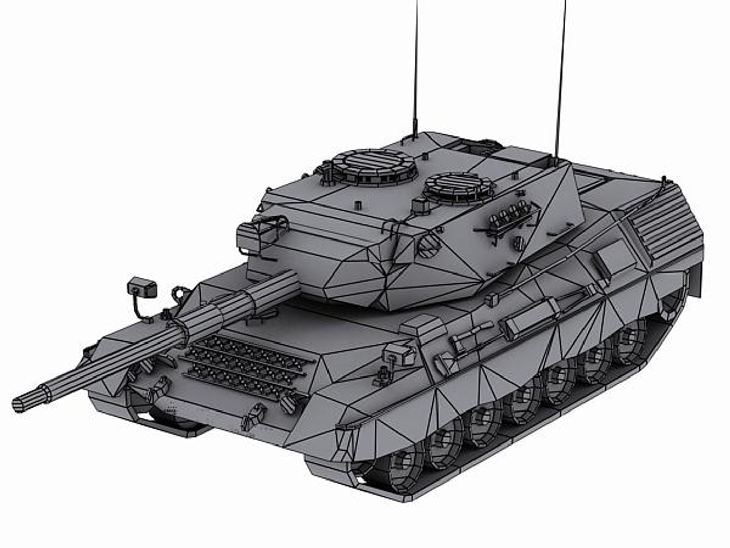 3d Model Of German Leopard 1a3 Battle Tank