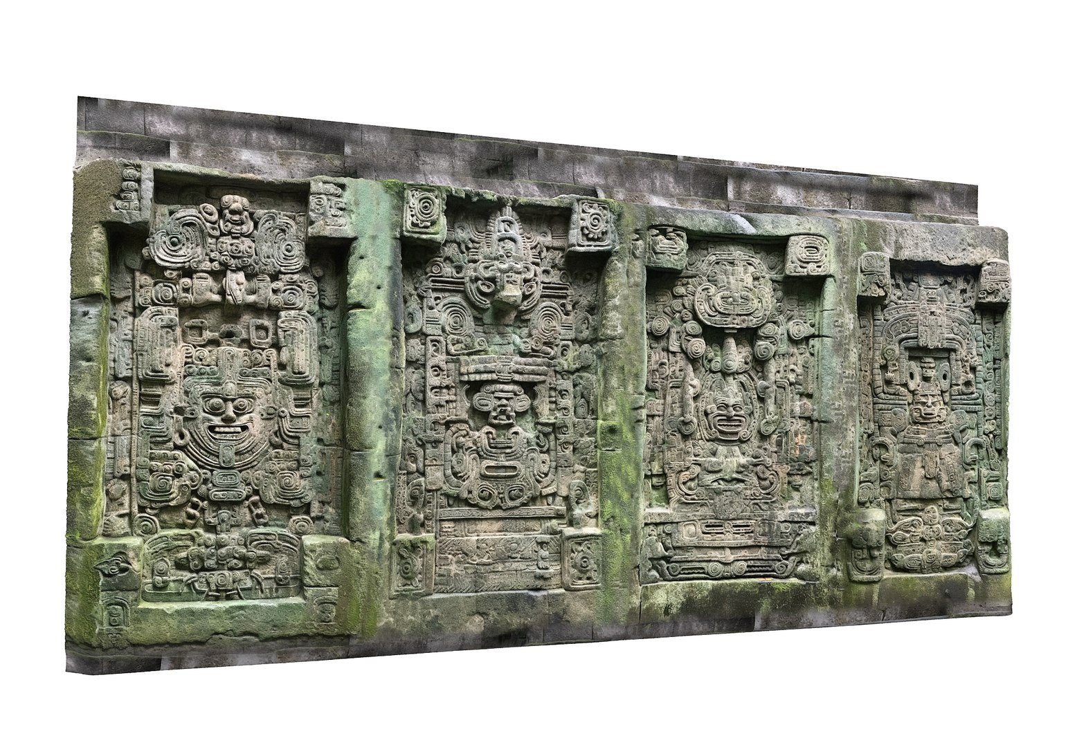 3D Model Walls Of Ancient Mayan Architecture Pack 4 - TurboSquid 2066447