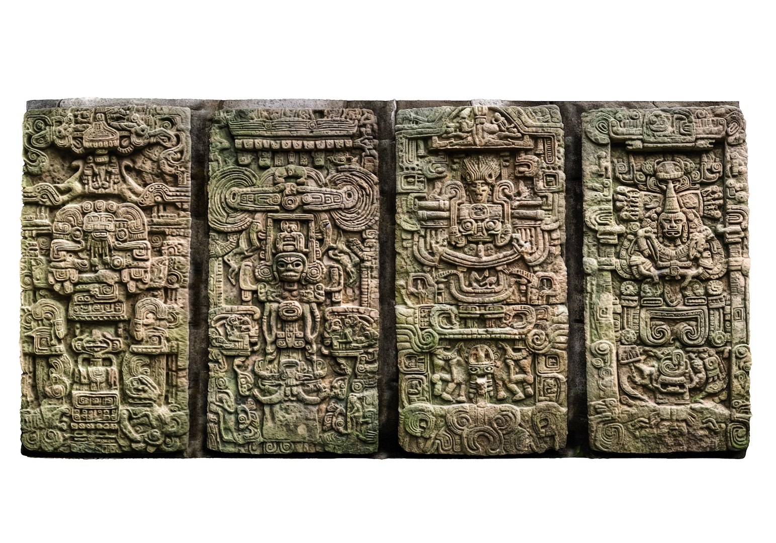 3D Model Walls Of Ancient Mayan Architecture Pack 4 - TurboSquid 2066447