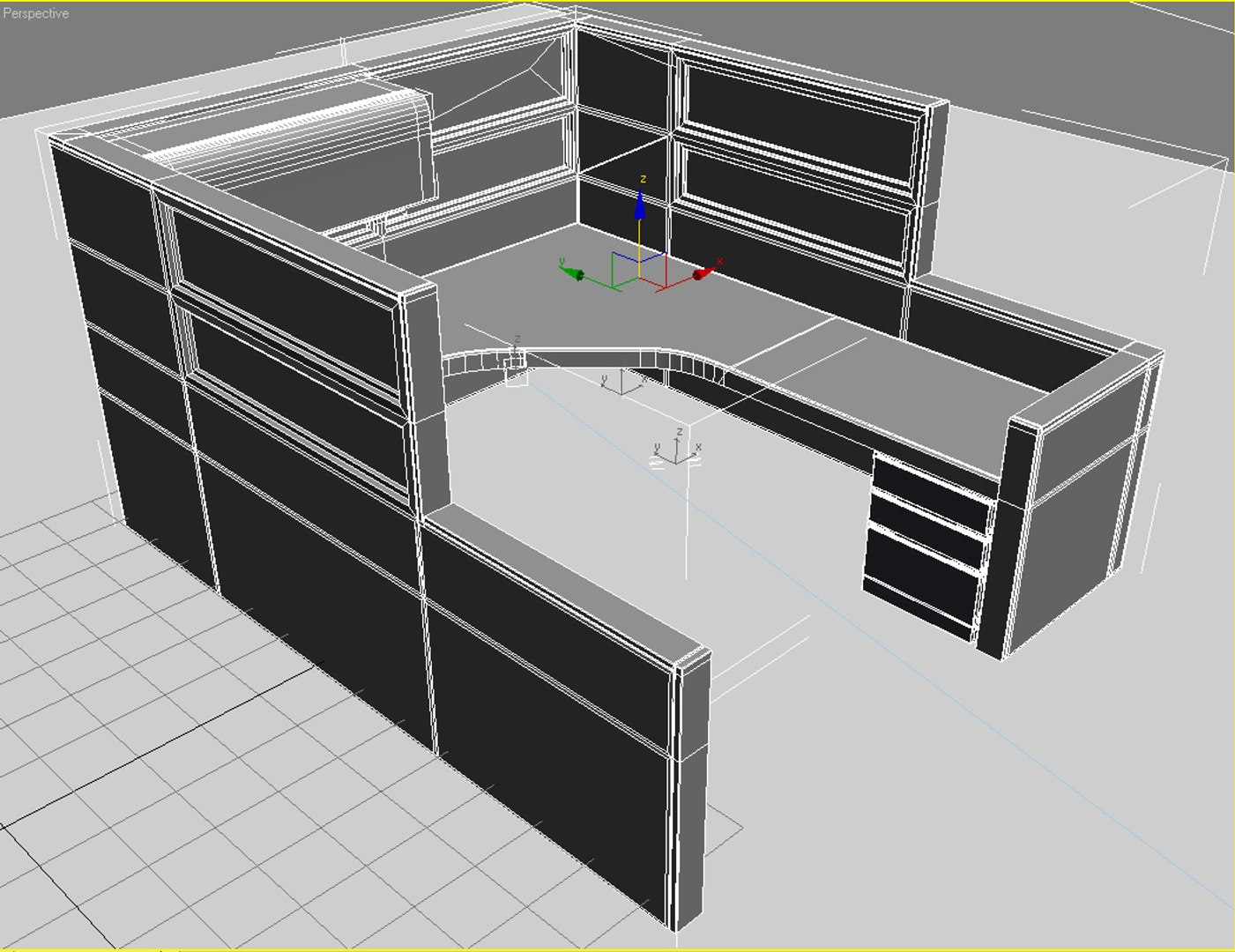 Office Cubicle 3d Model