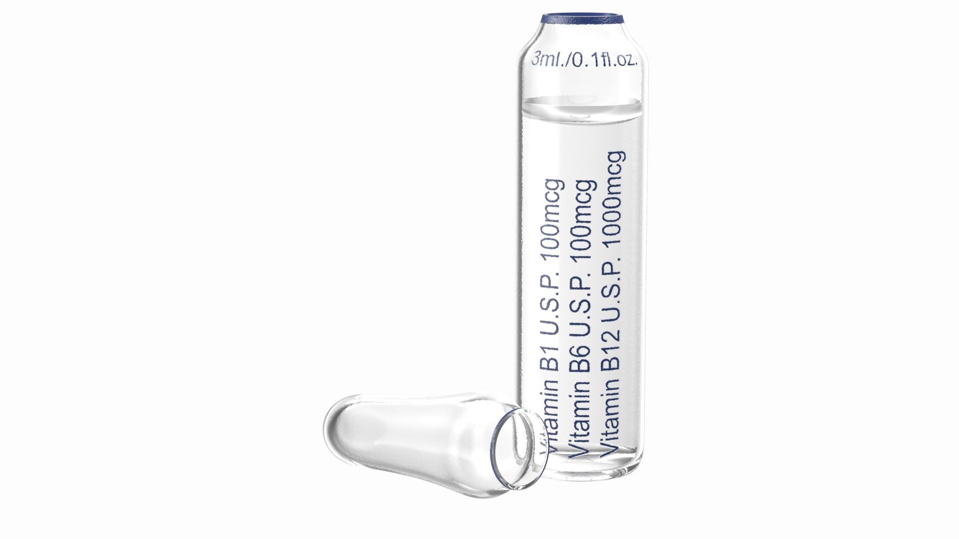 B Complex 3ml Ampoule 3D Model - TurboSquid 1692527