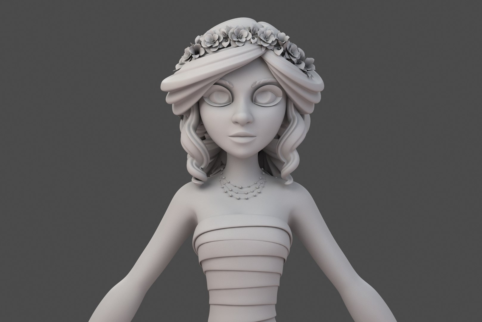 3D model cartoon bride - TurboSquid 1369136
