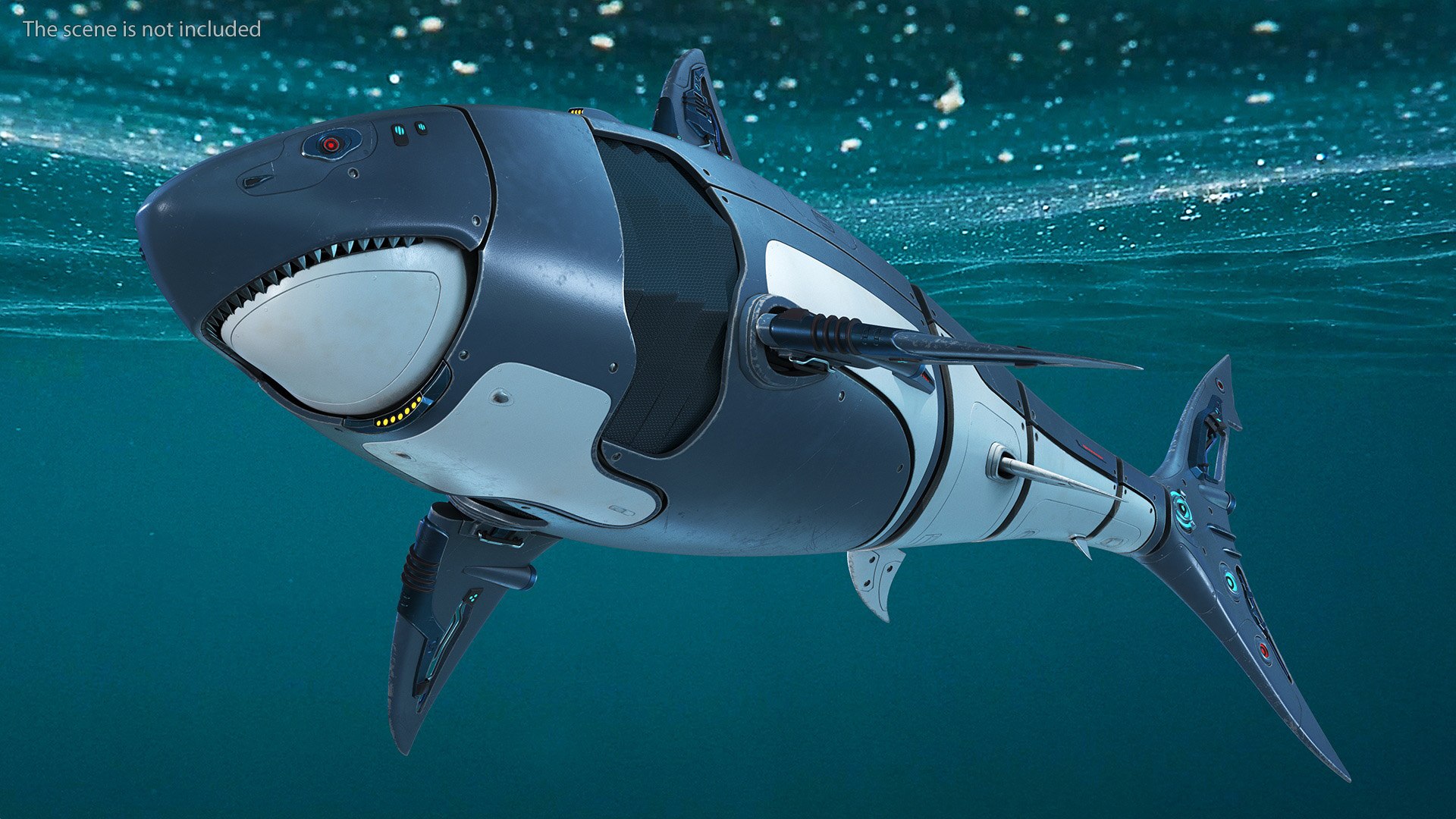 3D Futuristic Shark Robot - TurboSquid 2199207