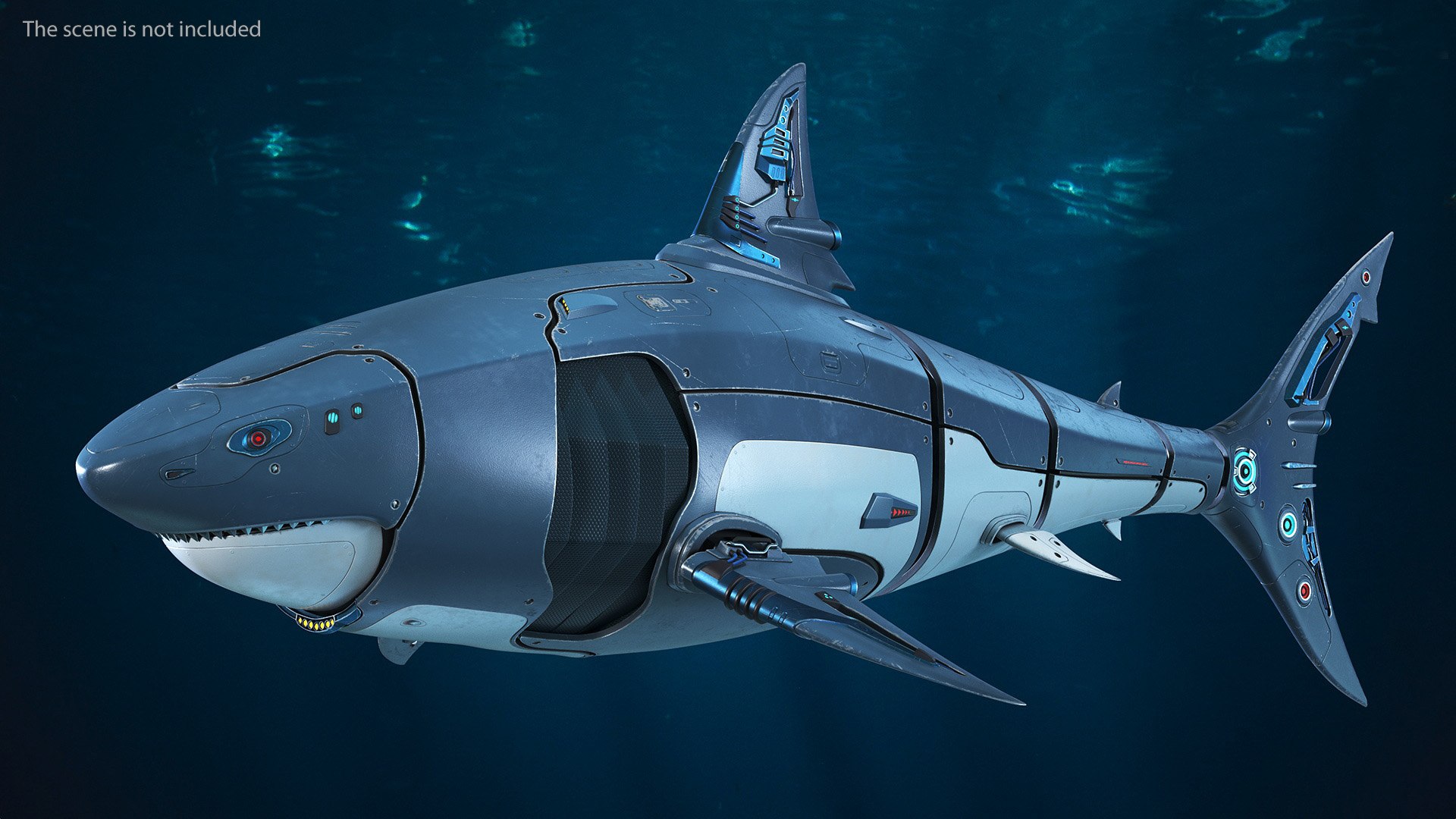 3D Futuristic Shark Robot - TurboSquid 2199207