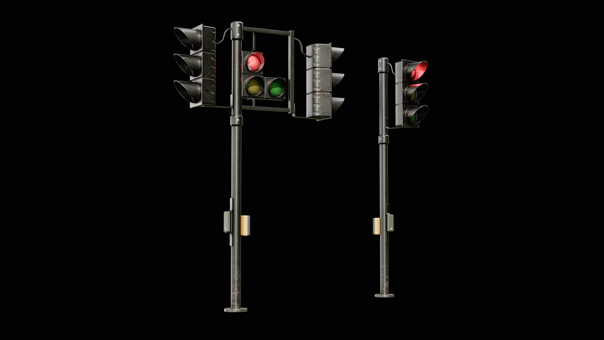 3D Traffic Lights Model - TurboSquid 2468675
