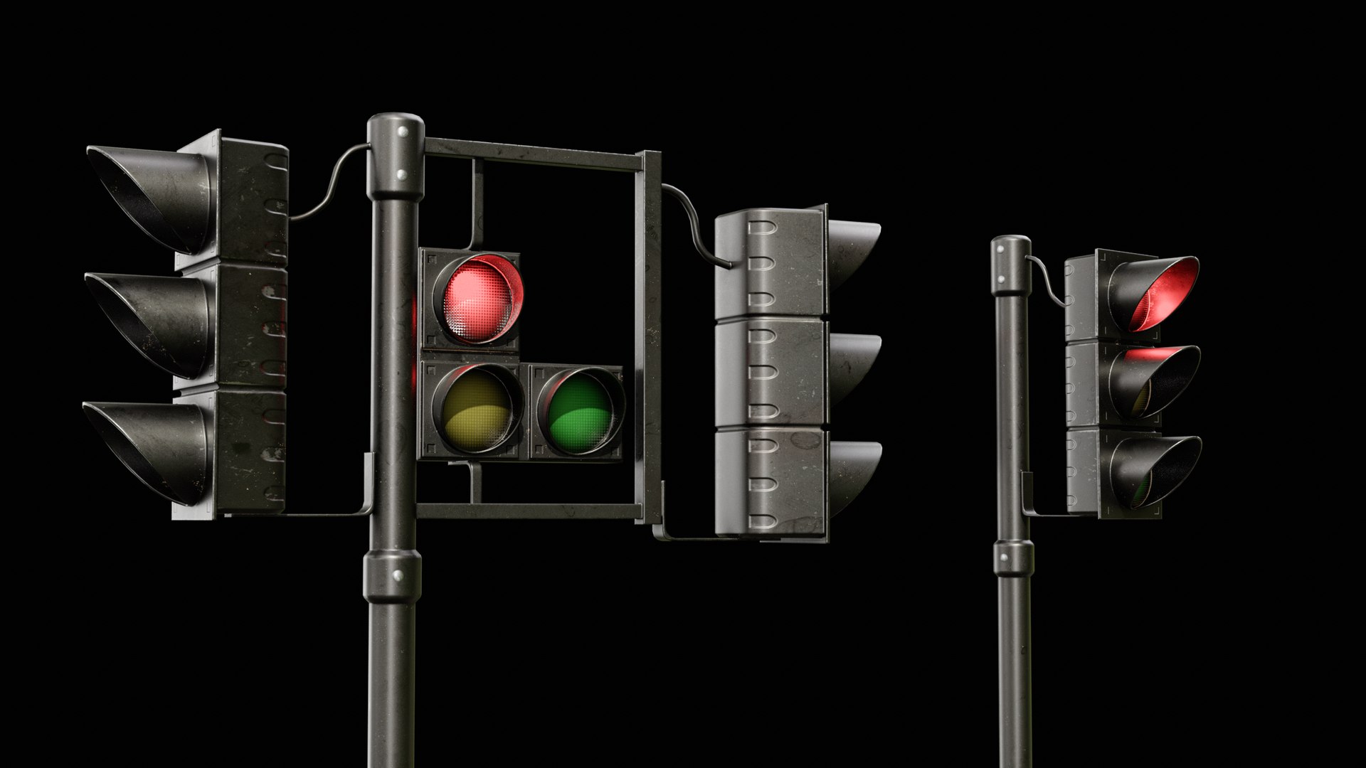 3D Traffic Lights Model - TurboSquid 2468675