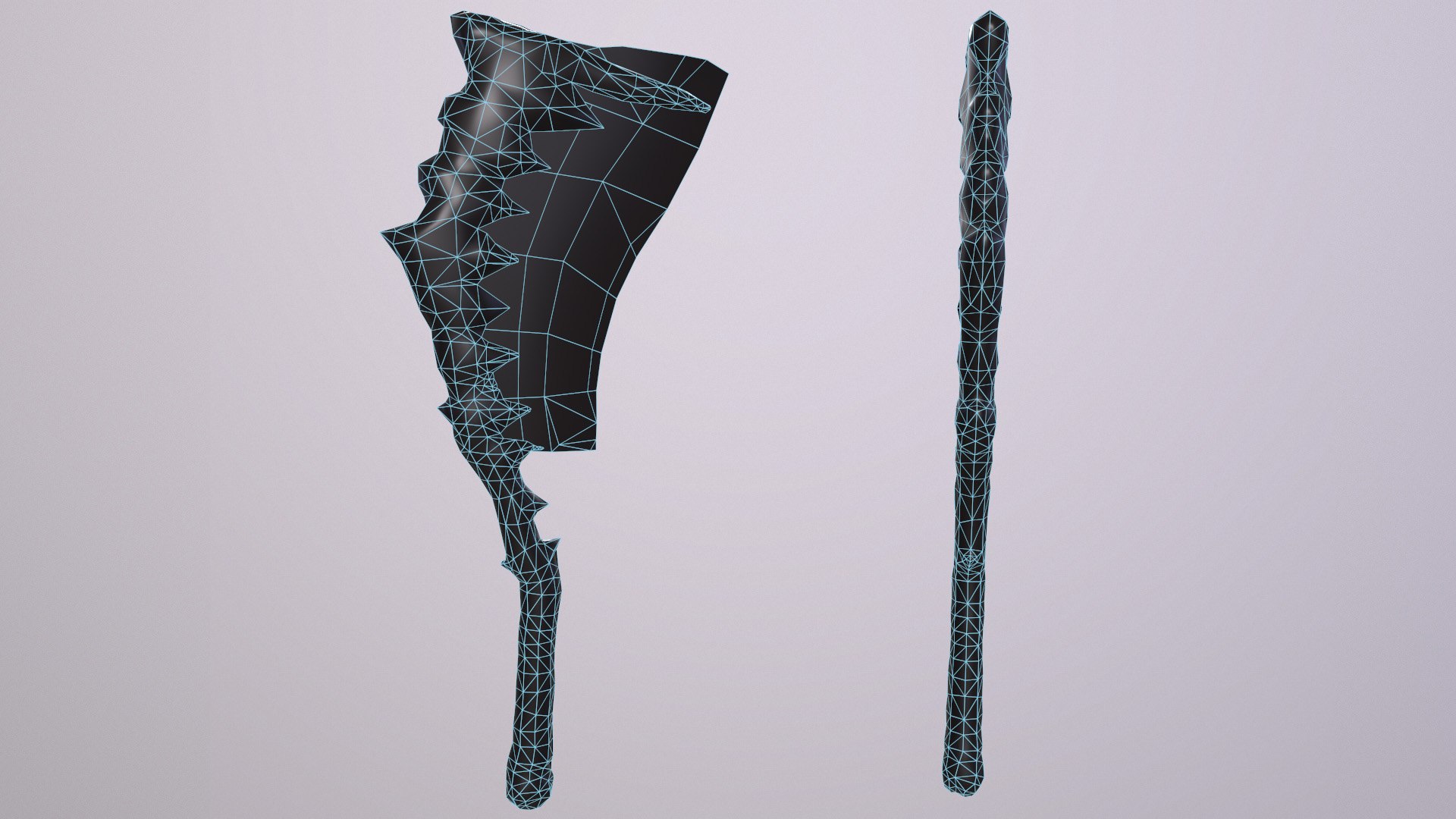 3D Fantasy Bone Axe - TurboSquid 1743296