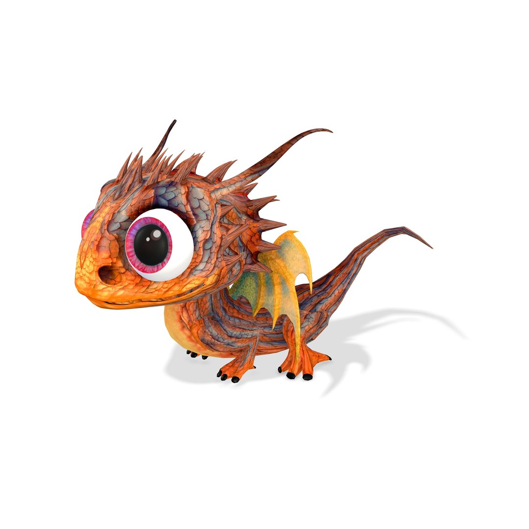 3D BABY DRAGON KID CHILD FIRE Model - TurboSquid 2209372