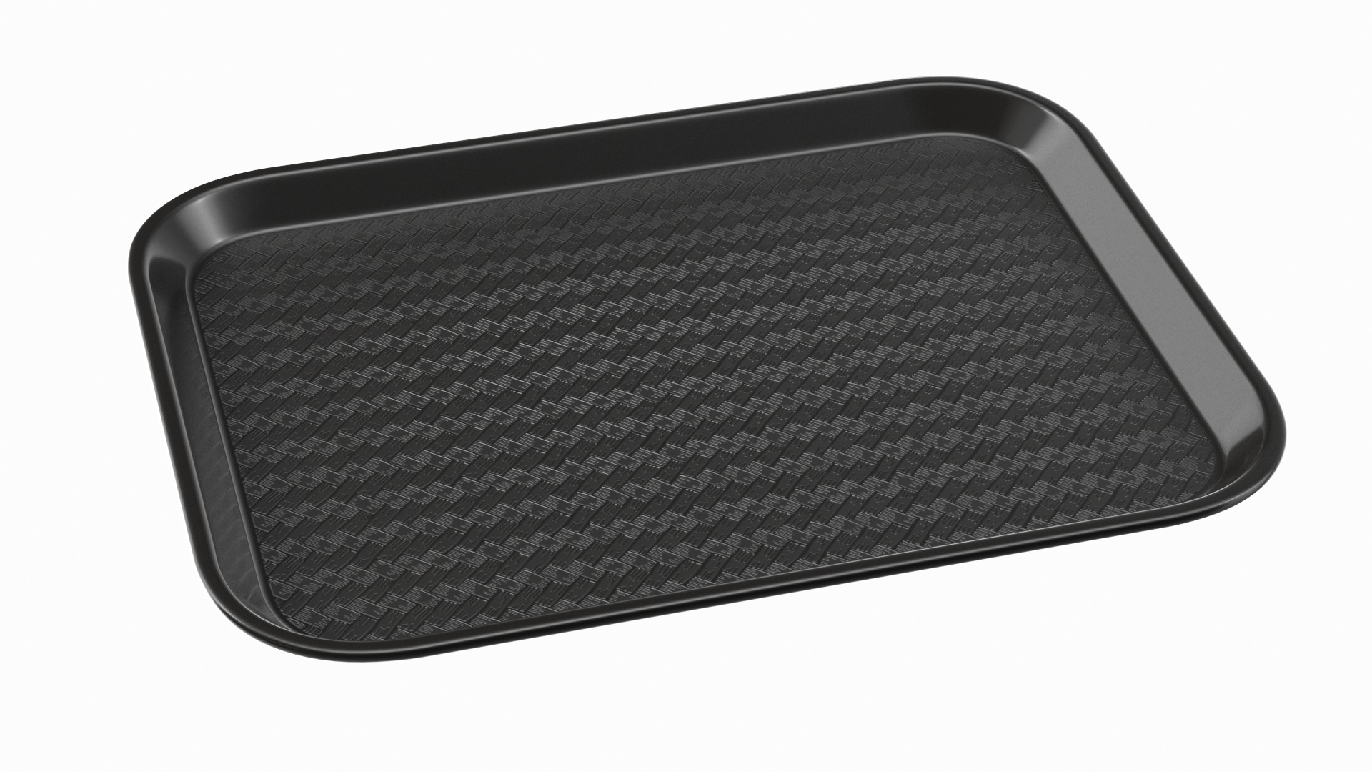 3D Plastic Fast Food Tray Black Model - TurboSquid 1950860