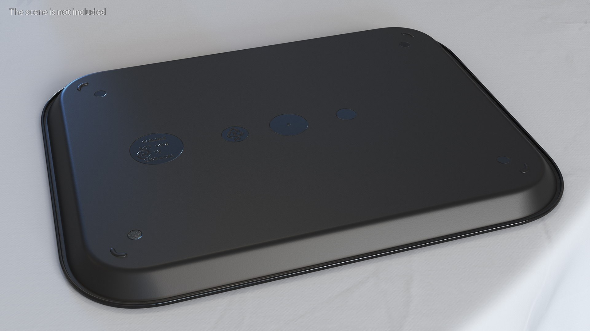 3D Plastic Fast Food Tray Black Model - TurboSquid 1950860