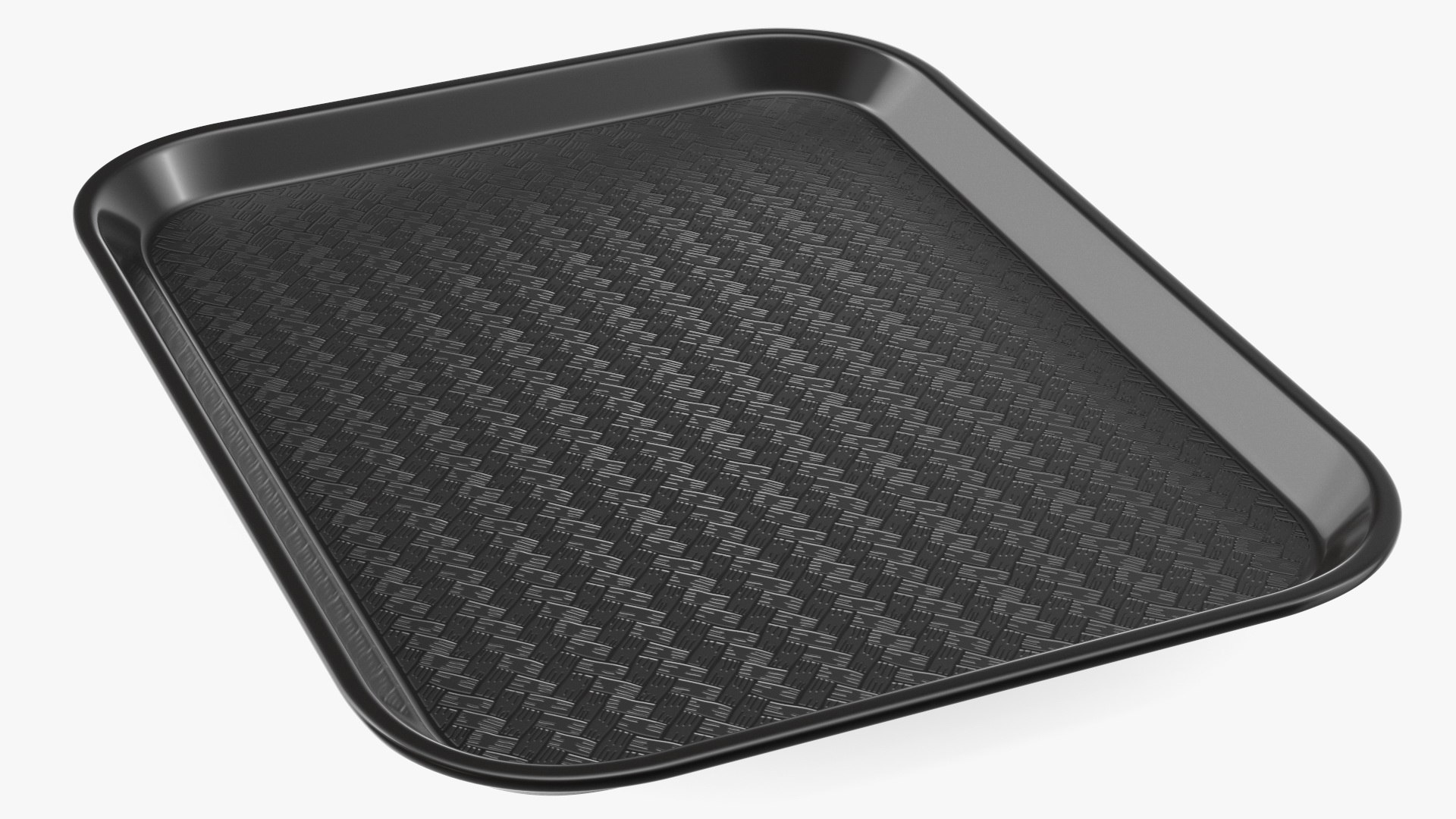 3D Plastic Fast Food Tray Black Model - TurboSquid 1950860
